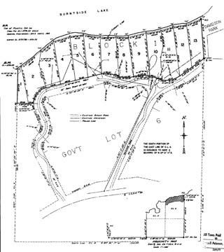 Public Land Survey and Plat Maps of Burntside Lake